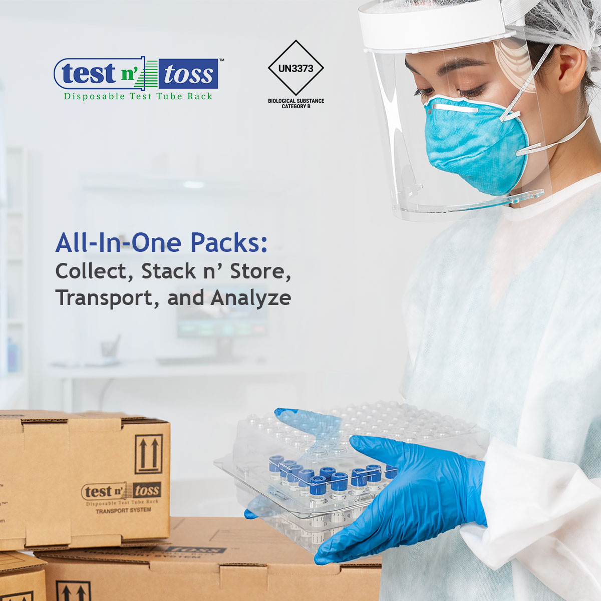 Test n' Toss Testing Site Specimen Collection and Shipping Packs